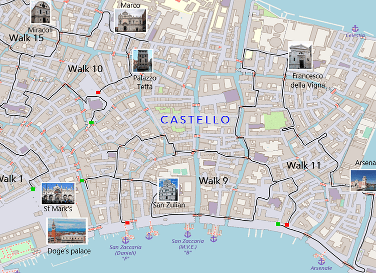 Castello – 17 Walks in Venice, Italy.